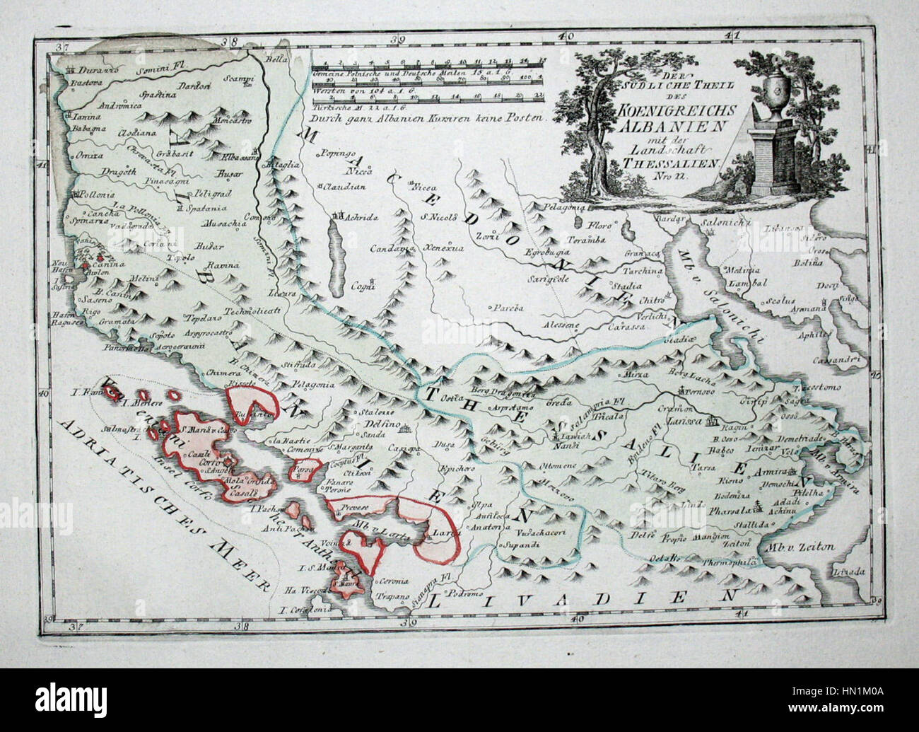 Map of albania hi-res stock photography and images - Alamy