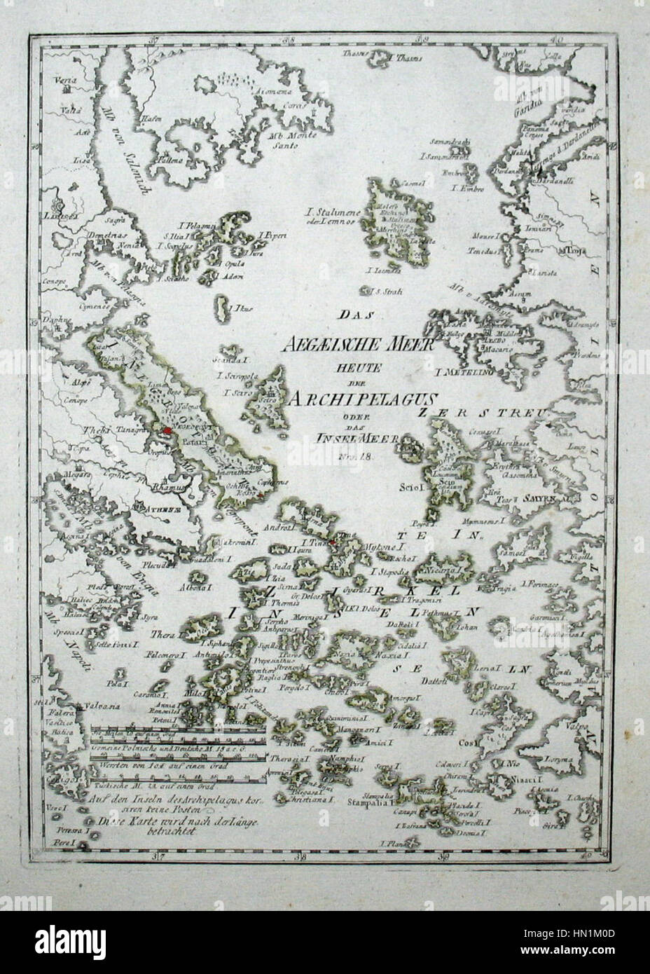 Aegean sea map hi-res stock photography and images - Alamy