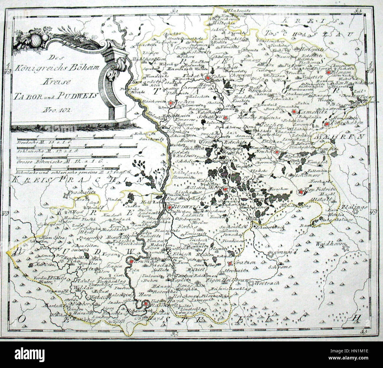 This map of Bohemia from 1791, created by Reilly, illustrates the ...