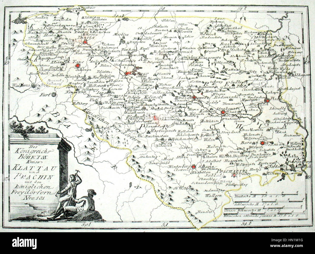 Map of bohemia hi-res stock photography and images - Alamy