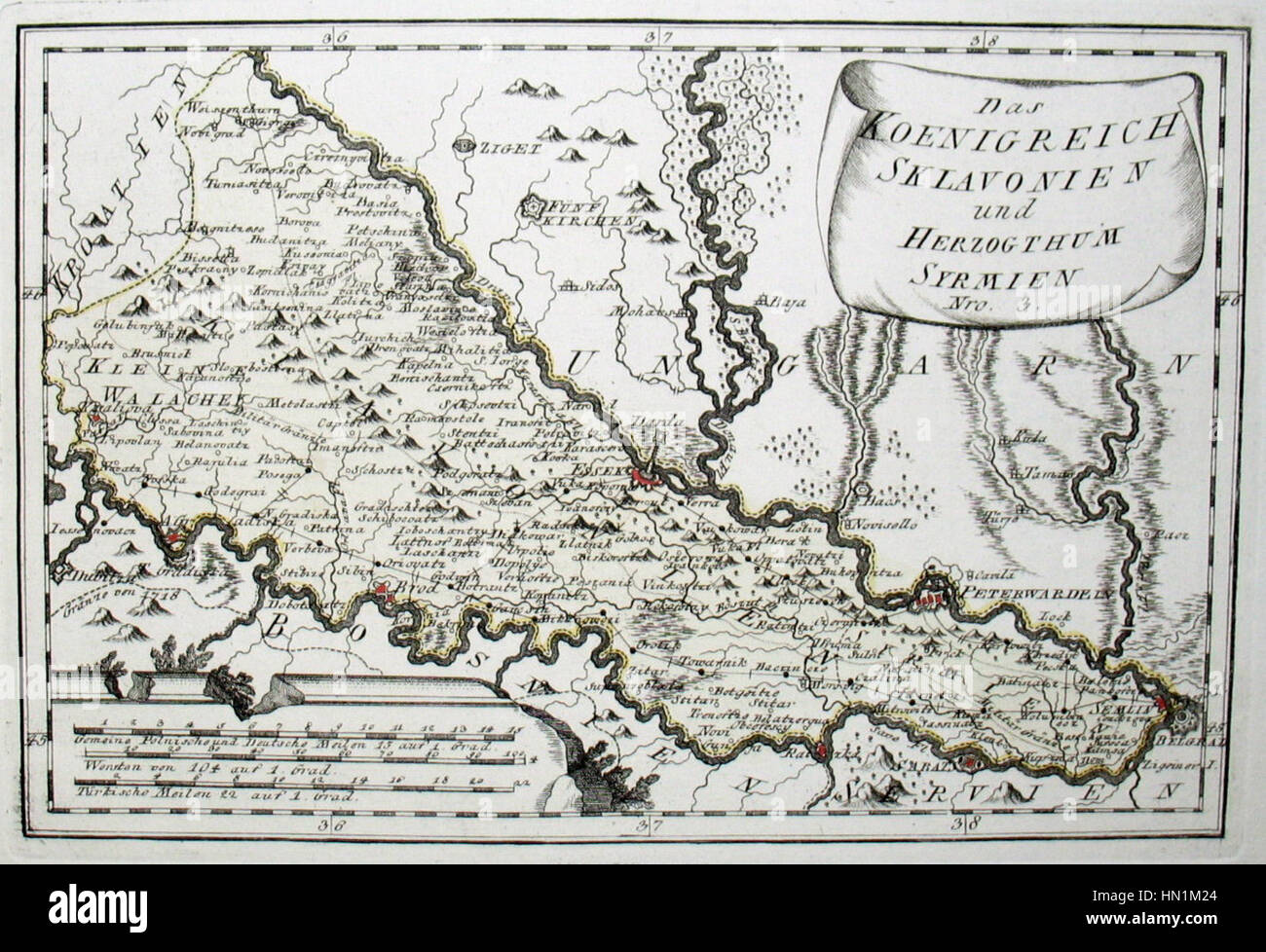 Map of Central Europe in 1791 by Reilly 003 Stock Photo - Alamy