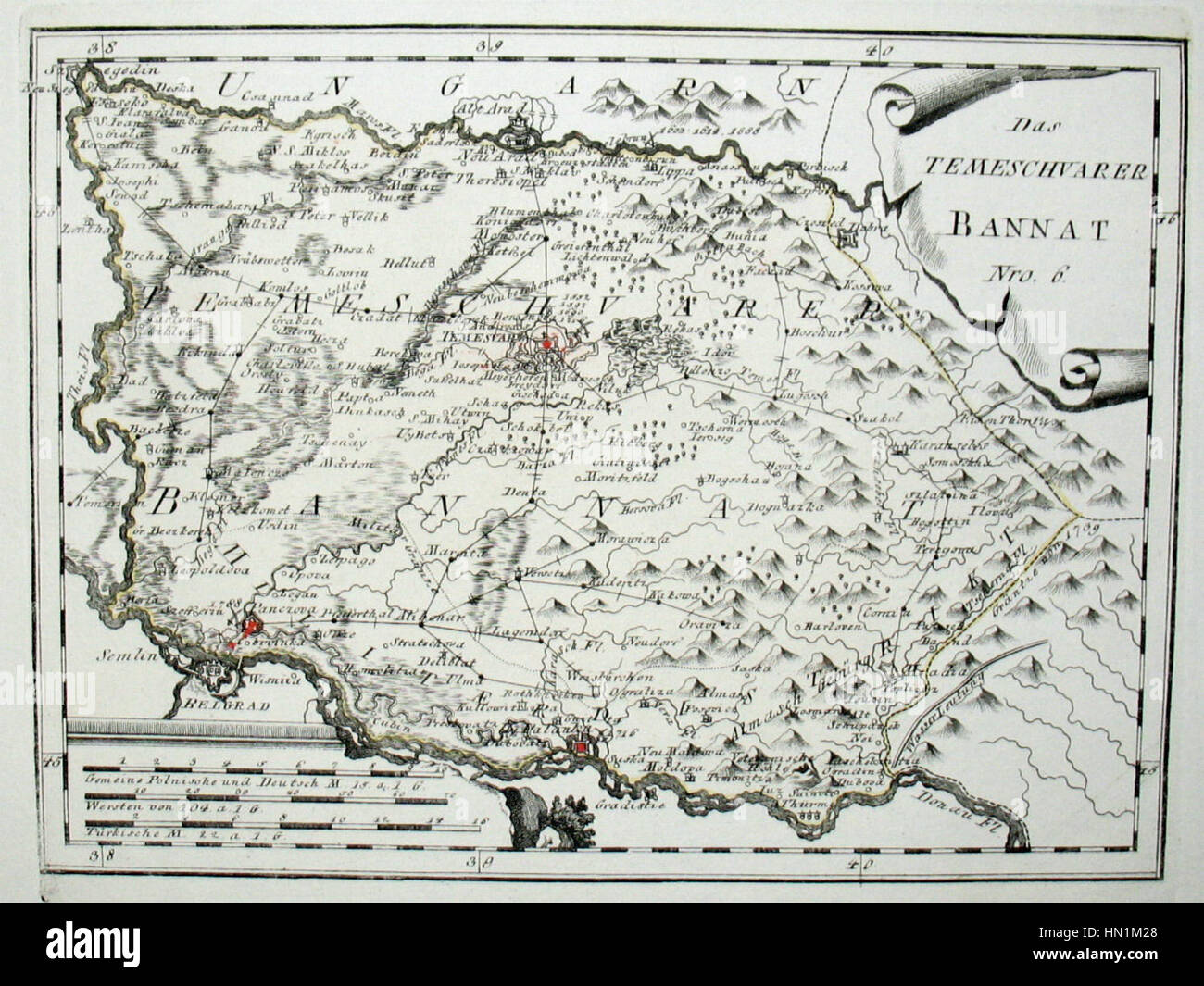 Map of Central Europe in 1791 by Reilly 006b Stock Photo - Alamy