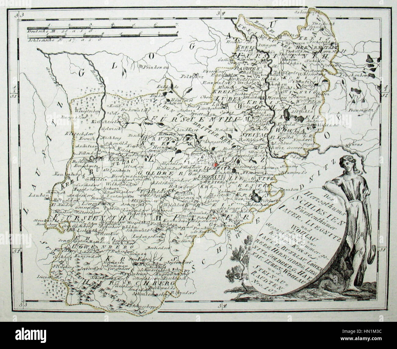 Silesia map hi-res stock photography and images - Alamy