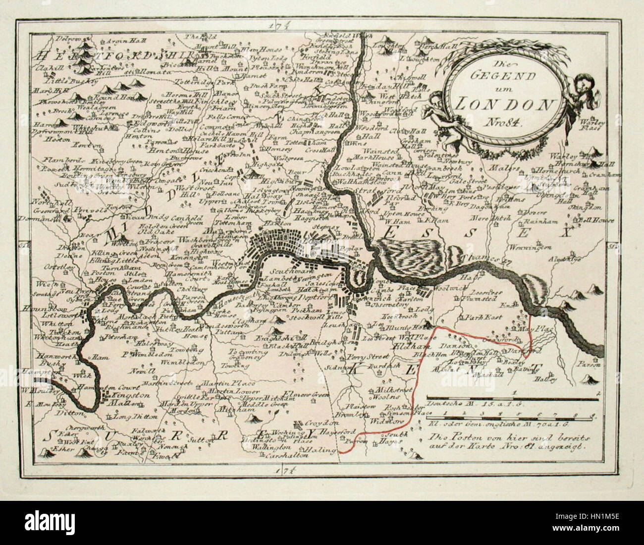 Map of England in 1791 by Reilly 084 Stock Photo - Alamy