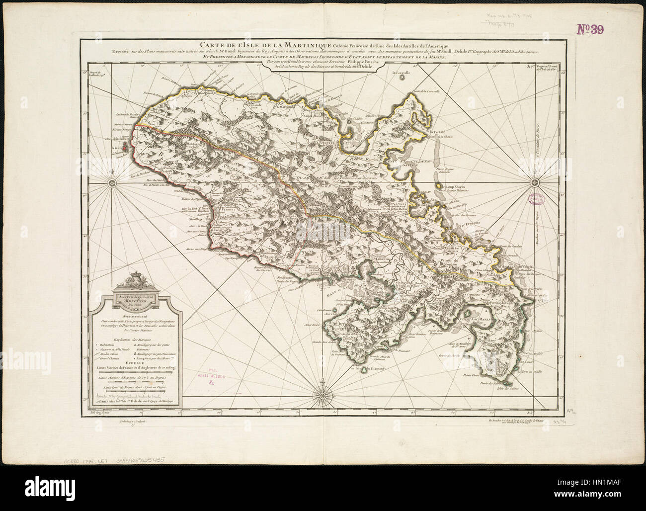 'Martinique 1745' depicts a historical view of the Caribbean island of ...
