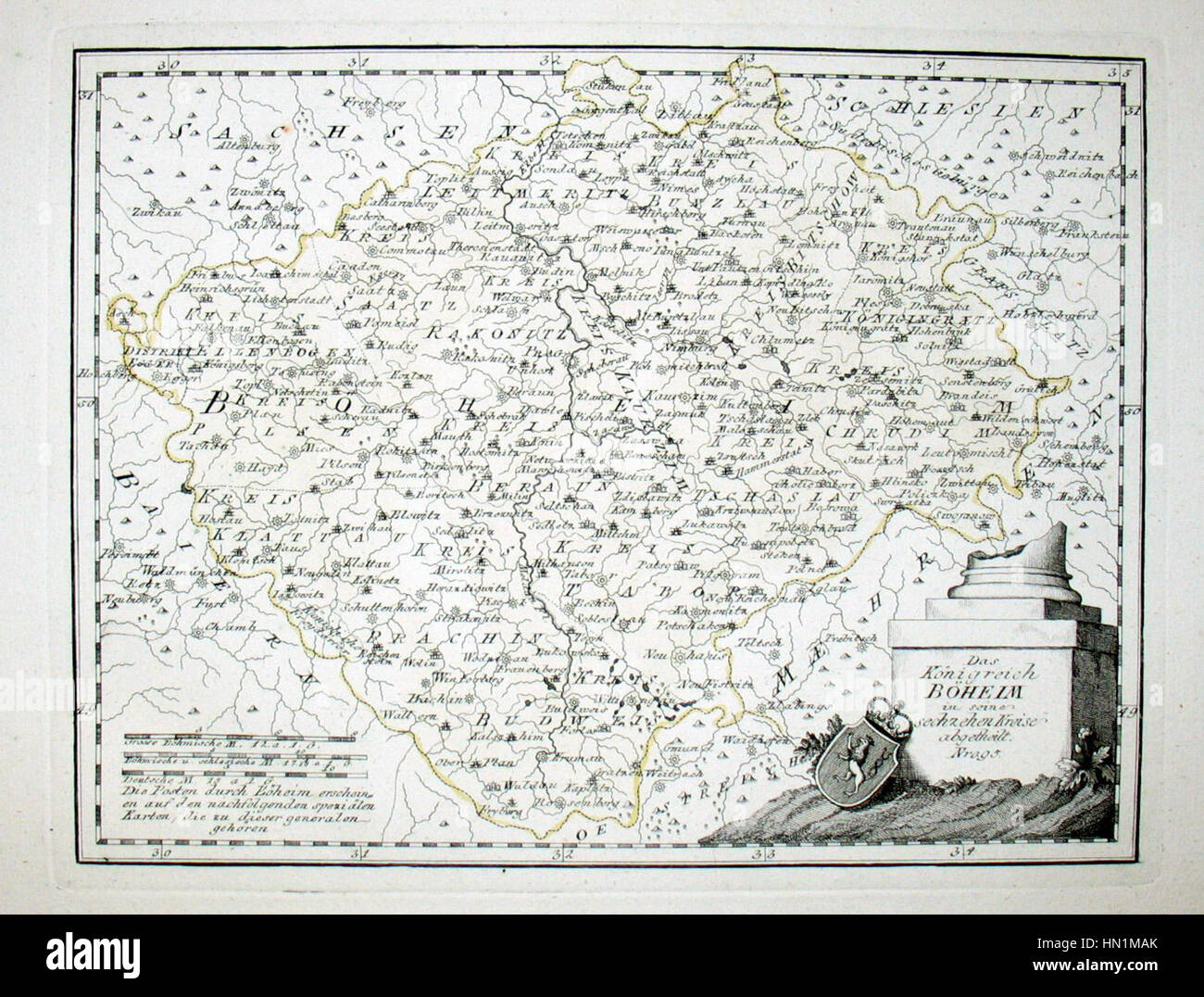 Map of bohemia hi-res stock photography and images - Alamy