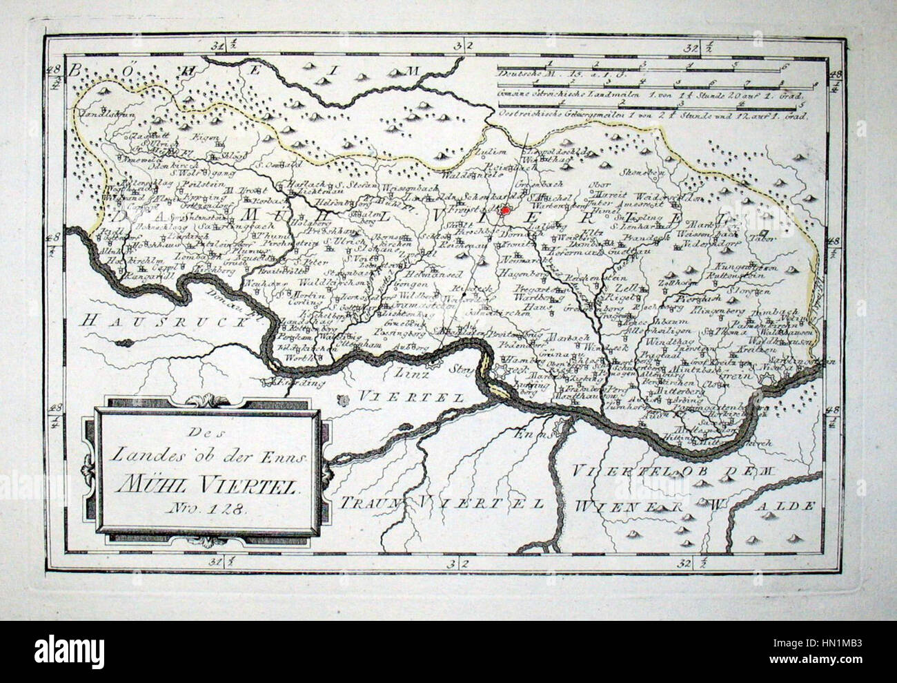 Map of austria 18th century hi-res stock photography and images - Alamy