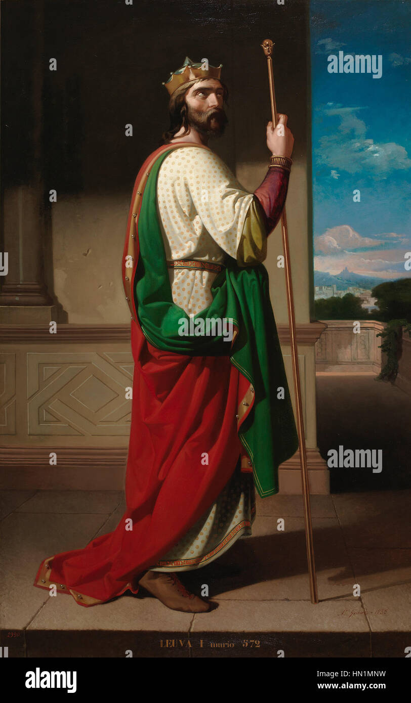 Liuva I, rey de los visigodos (Museo del Prado Stock Photo - Alamy