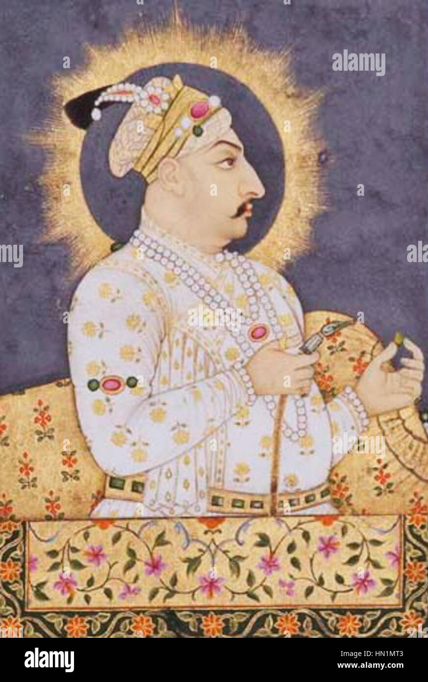 Muhammad Shah of India Stock Photo - Alamy