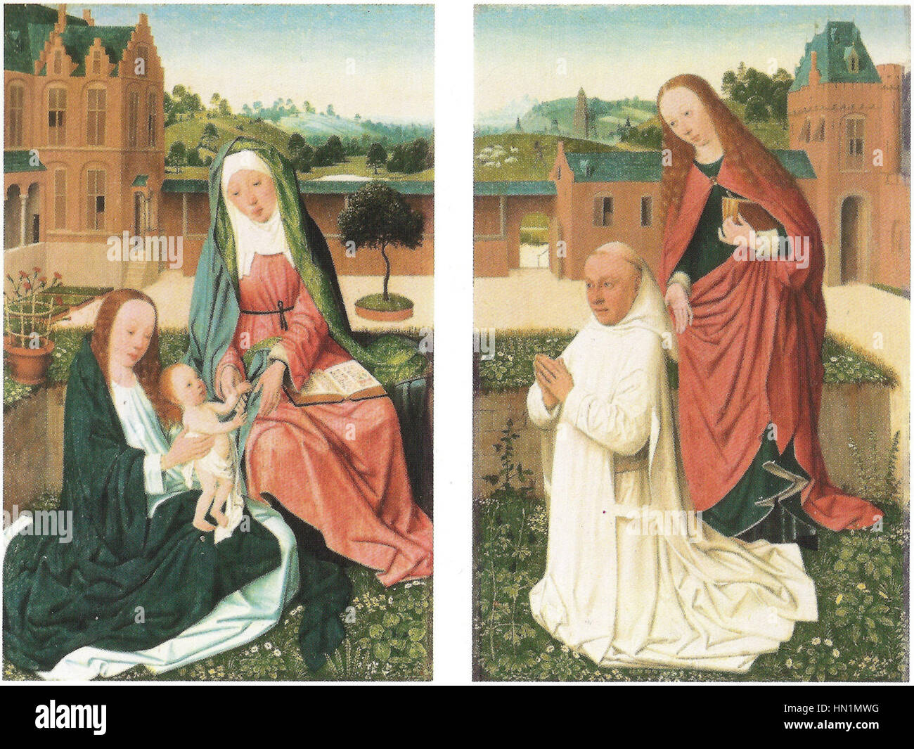 The 'Brunswick Diptych' by the Master of the Brunswick Diptych is an ...