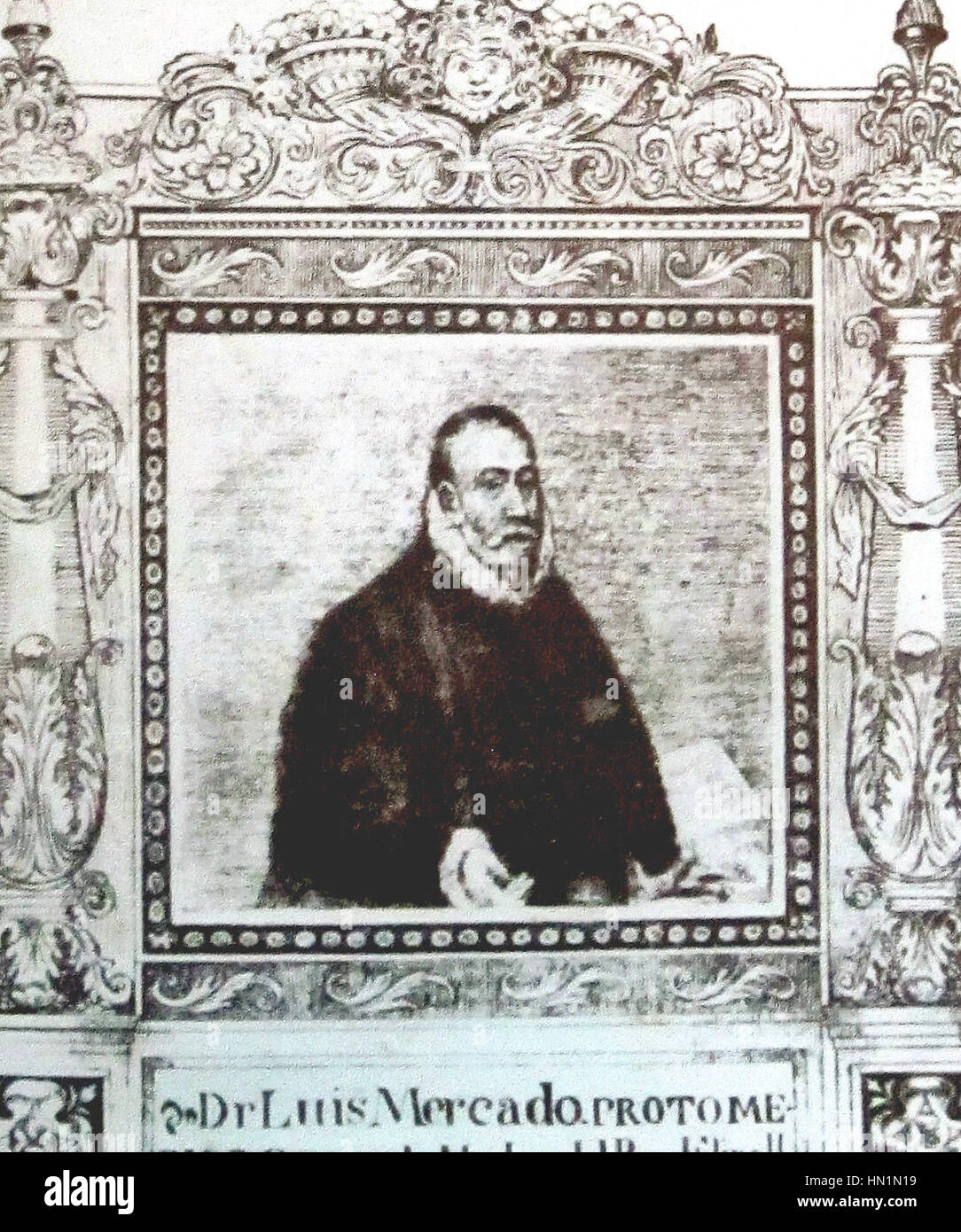 *Luis Mercado, Physician* is a portrait of a medical professional ...