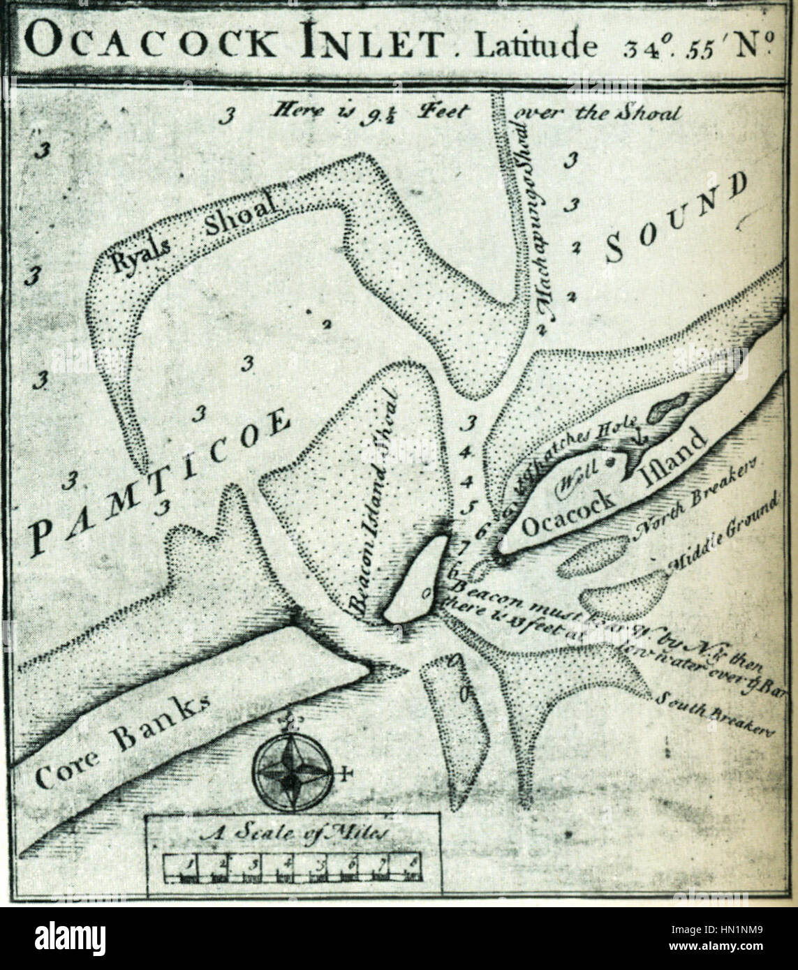 Map of inlet hi-res stock photography and images - Alamy