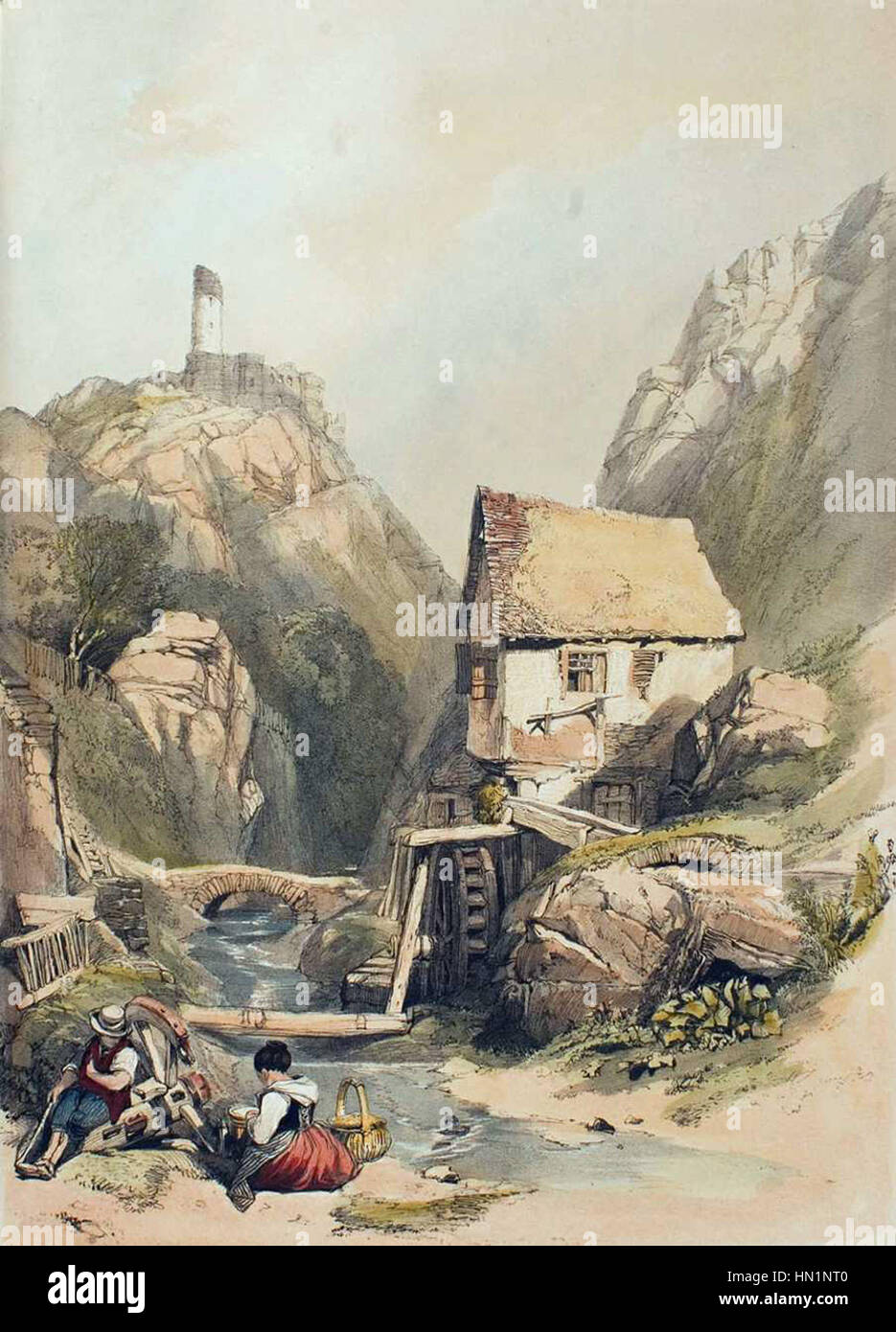 Mill near Berncastle on the Moselle Stock Photo - Alamy