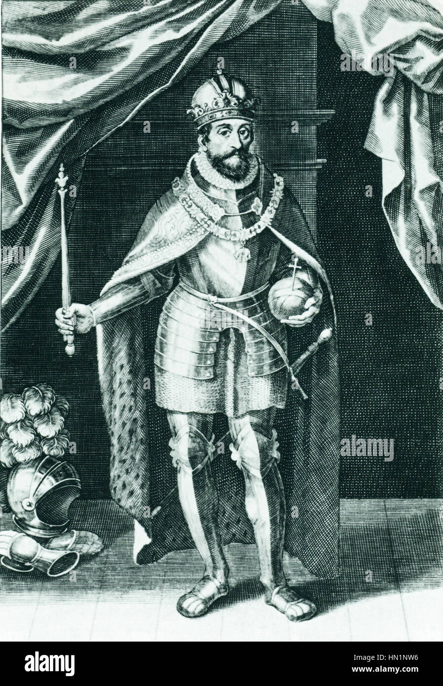 This artwork portrays Maximilian II, Holy Roman Emperor, as the King of ...