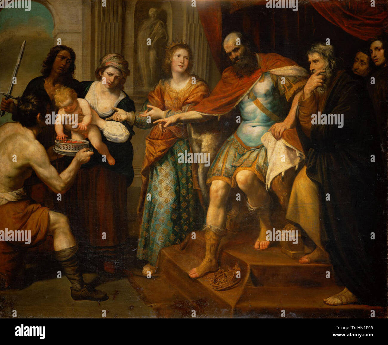 Luca Saltarello - The ordeal of the young Moses Stock Photo - Alamy