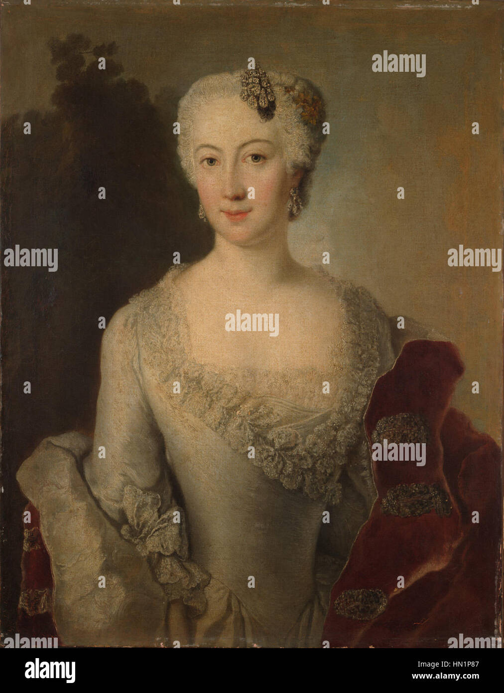 Anton Raphael Mengs - Bildnis einer Frau Stock Photo - Alamy