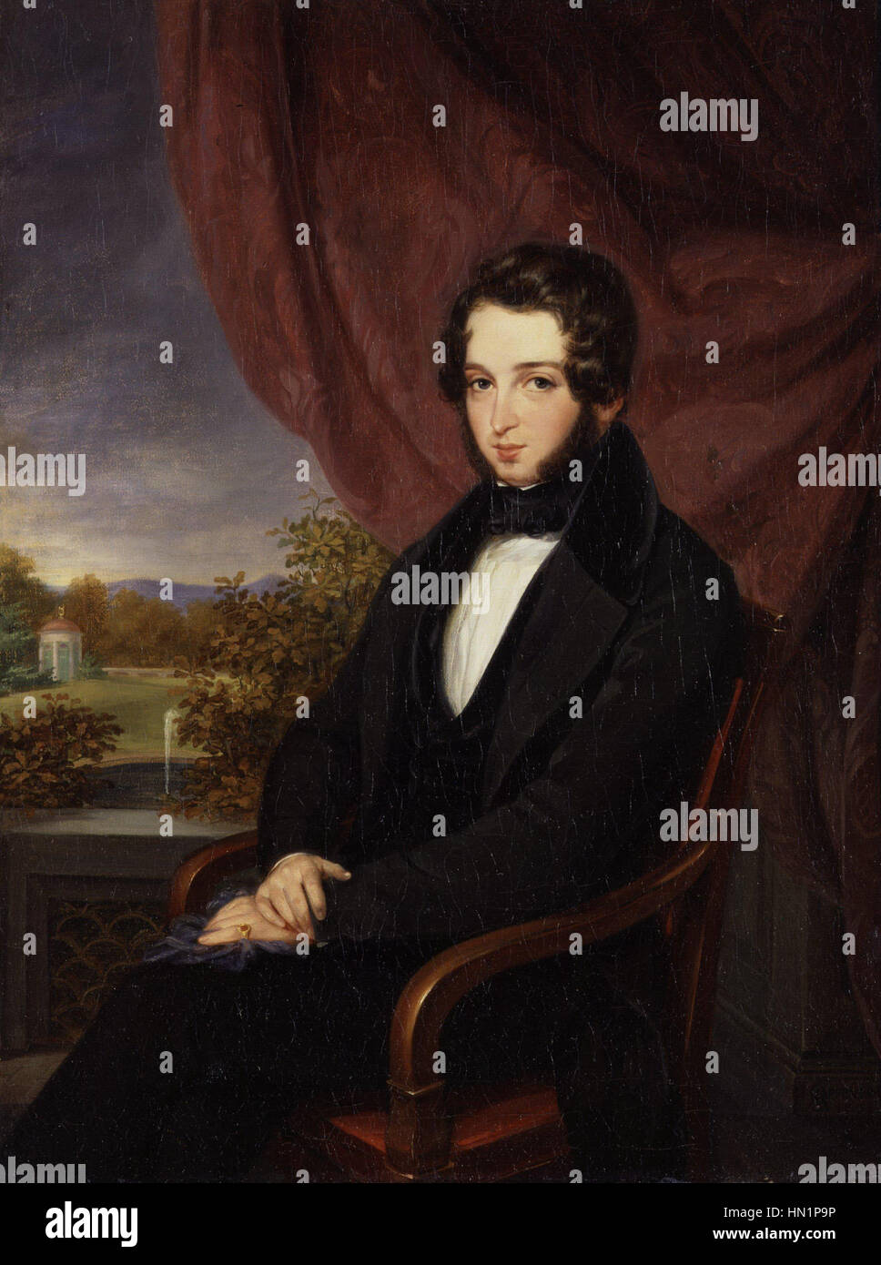 Lionel Nathan de Rothschild by Moritz Daniel Oppenheim Stock Photo - Alamy