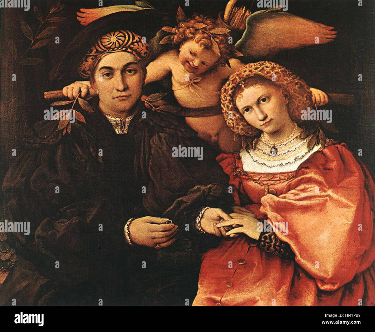 Lorenzo Lotto - Messer Marsilio and his Wife - WGA13683 Stock Photo - Alamy