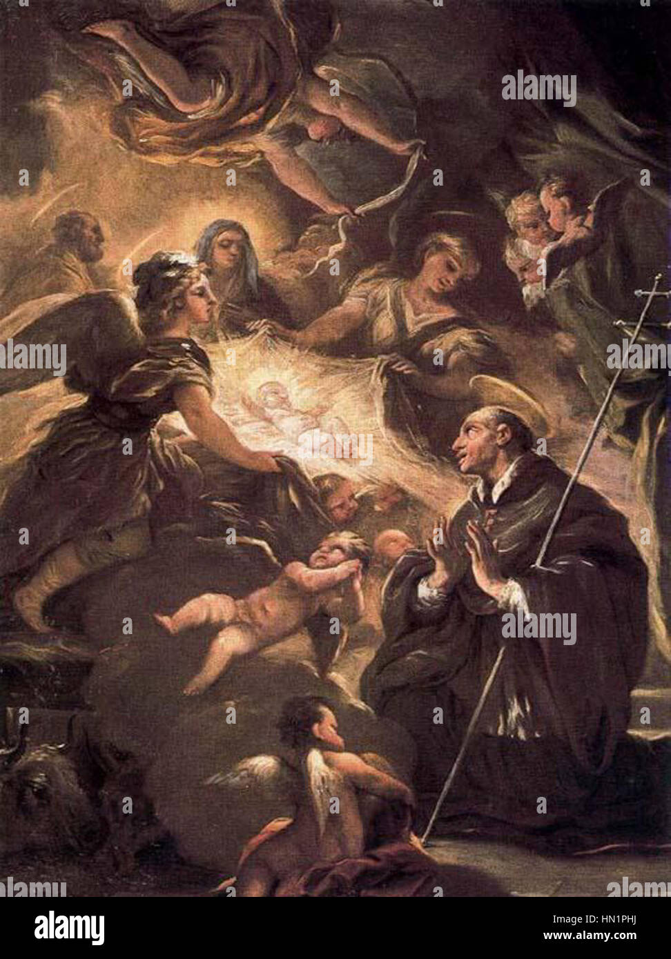 Luca Giordano San Lorenzo Giustiniani Stock Photo - Alamy