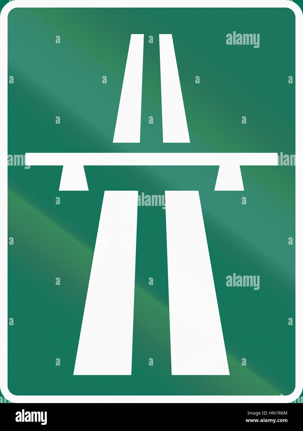 Road sign used in Sweden - Motorway Stock Photo - Alamy