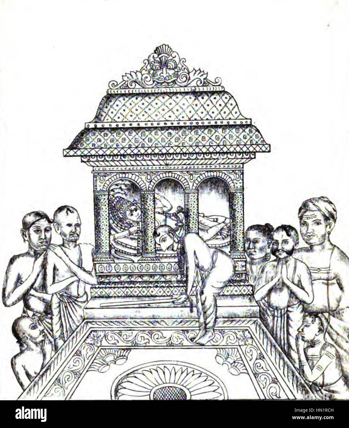 Marthanda Vurmah Maha Rajah Making Over The Kingdom To Padmanabha Swamy ...