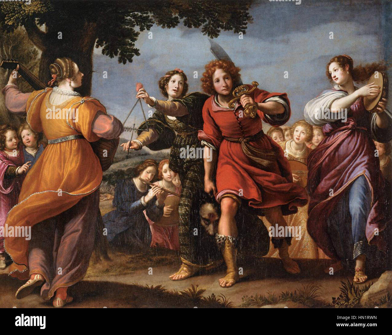 Matteo Rosselli’s 'The Triumph of David' depicts the biblical figure ...