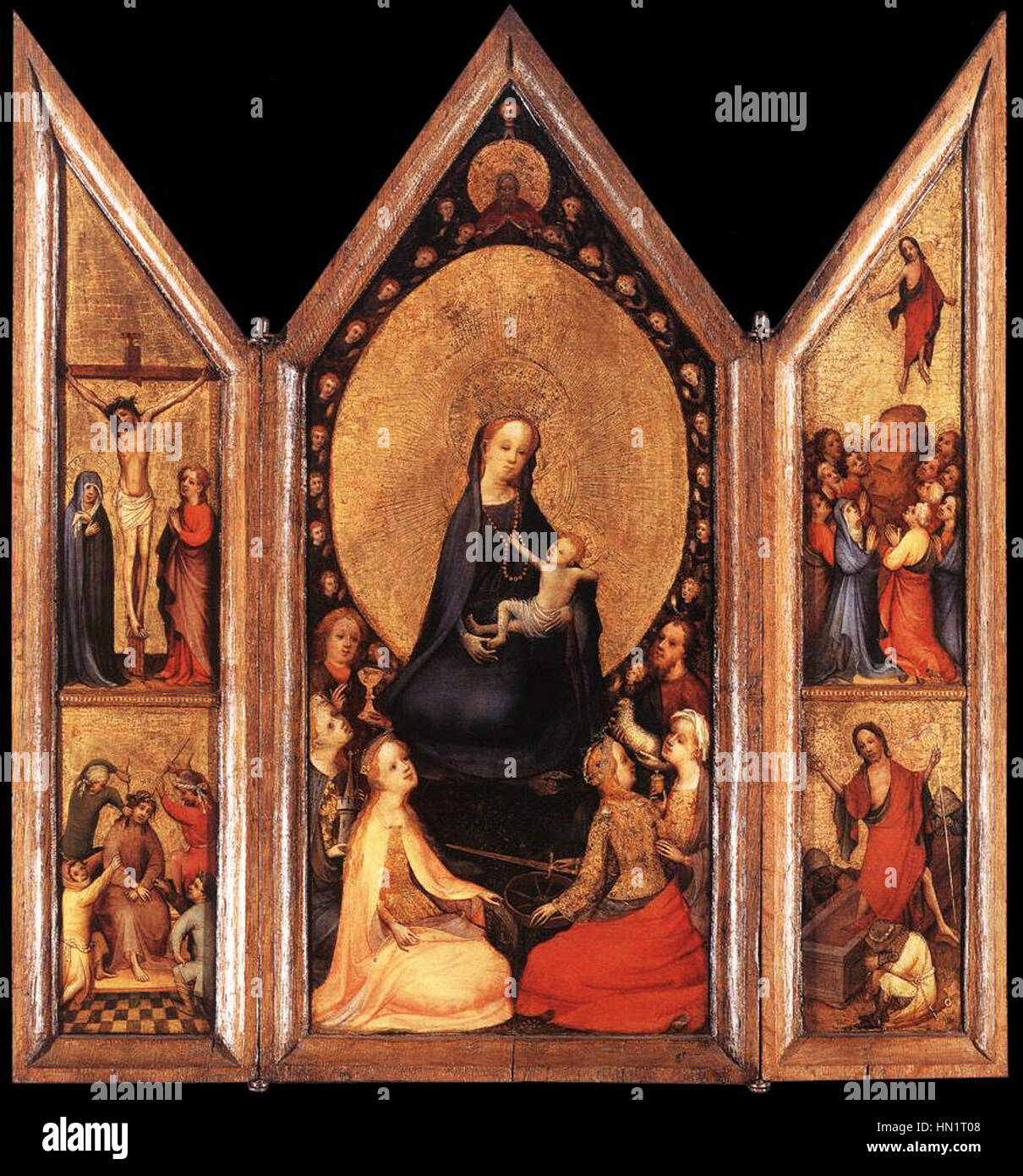 Master of Saint Veronica - Triptych (open) - WGA14489 Stock Photo - Alamy