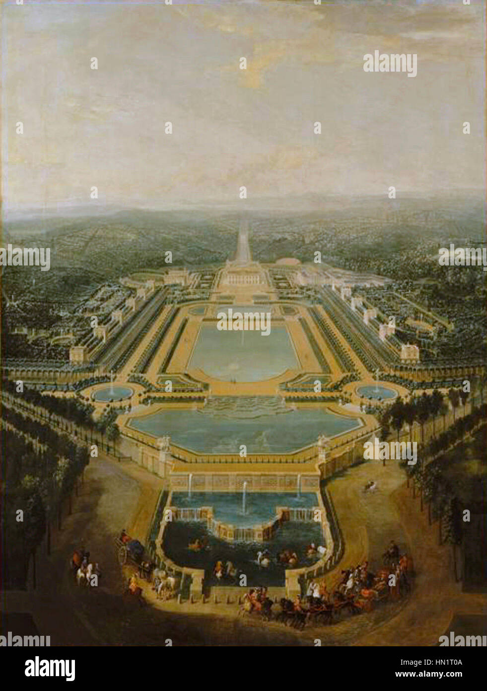 The painting ‘Marly 1724’ depicts the royal hunting grounds in Marly ...