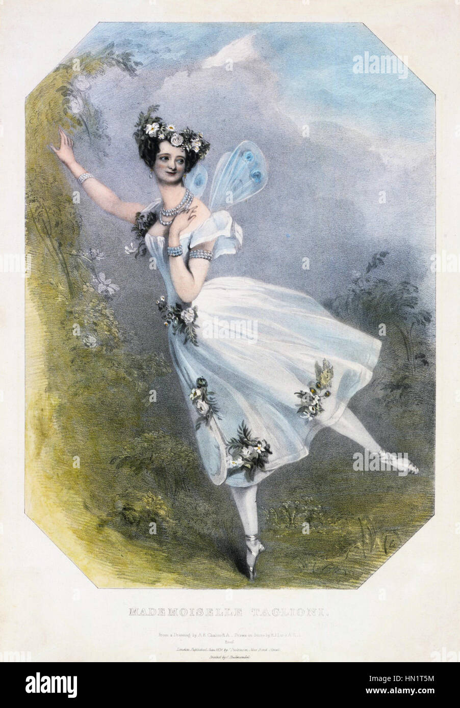 'Marie Taglioni in Zephire et Flore' captures the famous ballerina ...