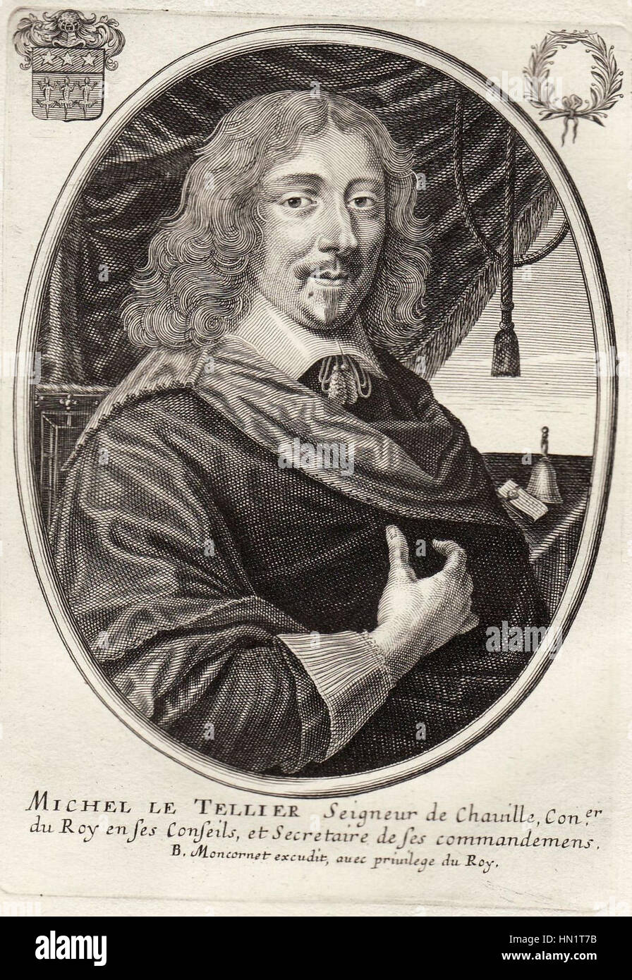 Michel Le Tellier (1603-1685 Stock Photo - Alamy
