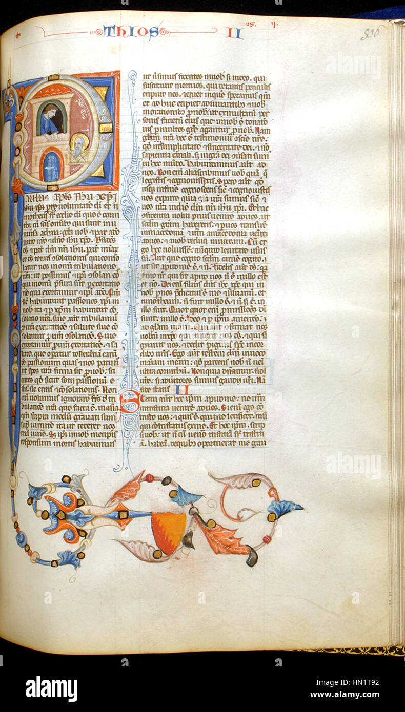 The *Leaf from Bentivoglio Bible* is a medieval illuminated manuscript ...