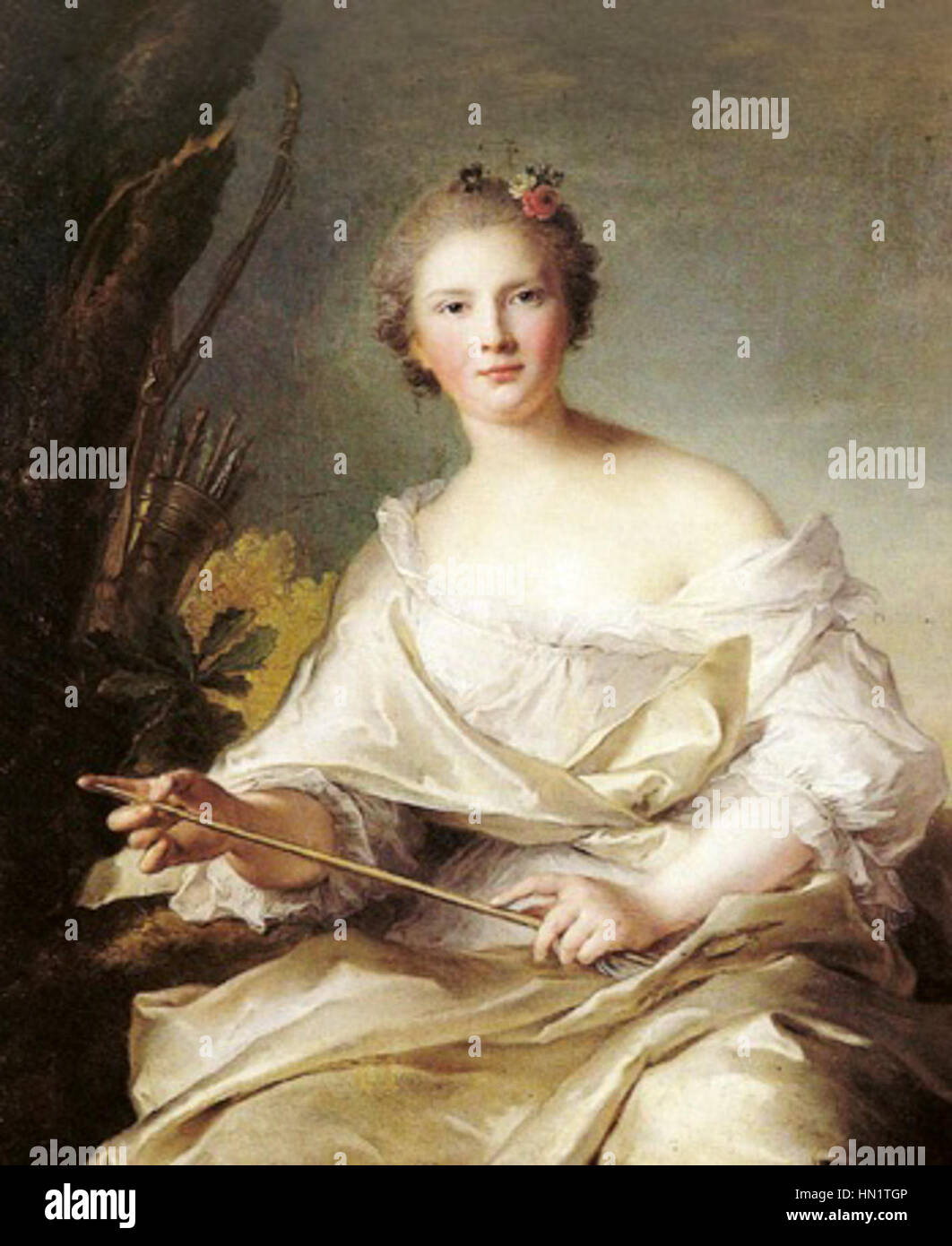 Nattier - Portrait de la duchesse d'Estissac (1742 Stock Photo - Alamy