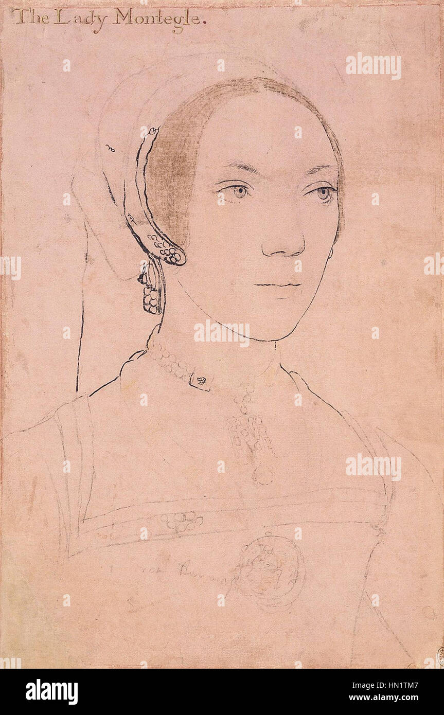 This portrait by Hans Holbein the Younger features Mary, Lady Monteagle ...