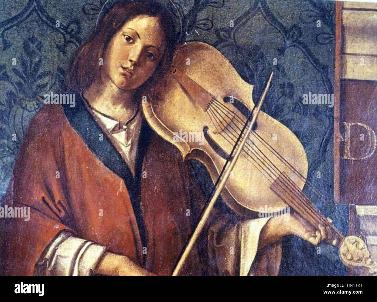 Montagna’s 'Lira da Braccio' is a Renaissance-era painting featuring a ...