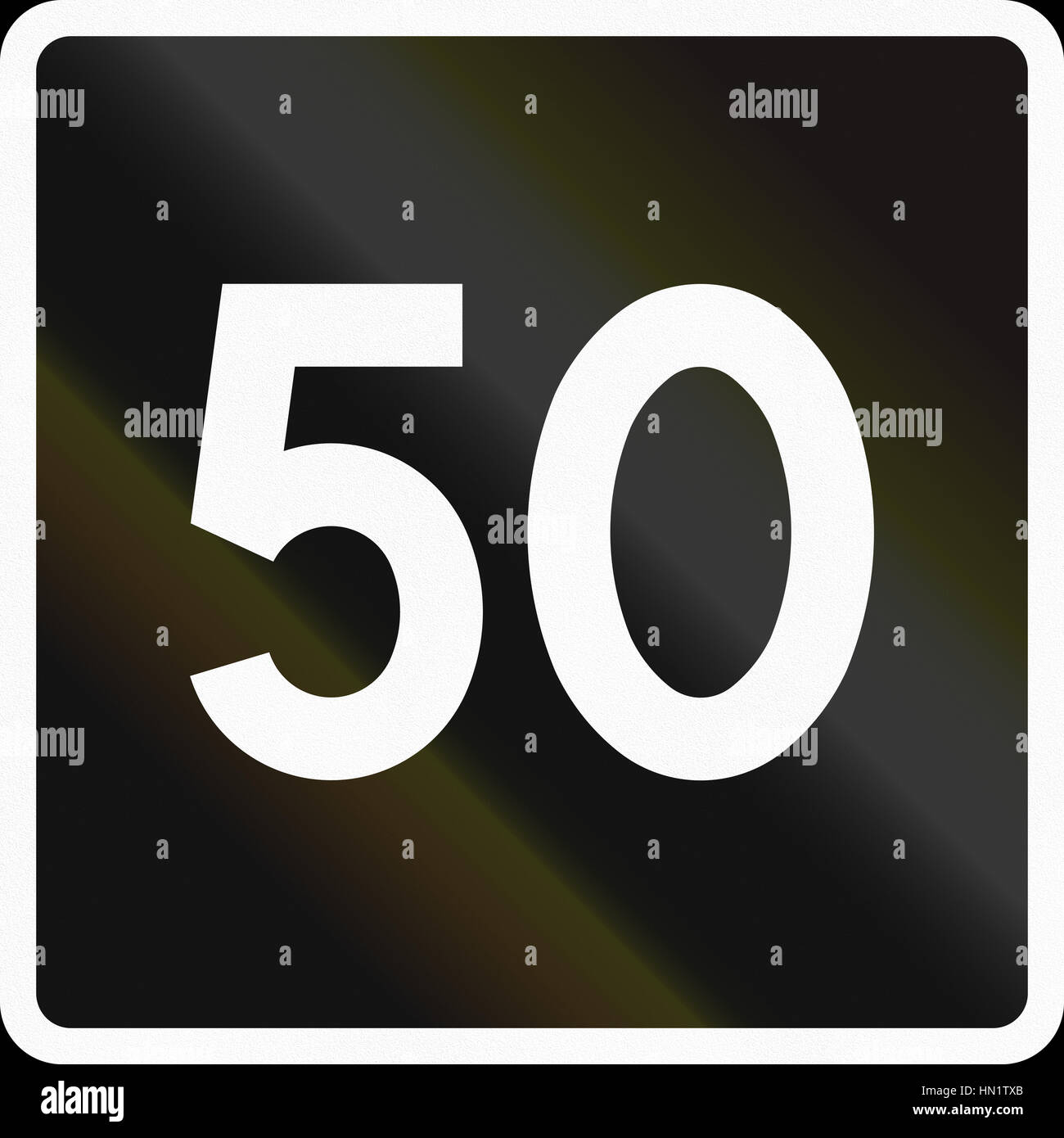 Road sign used in Sweden - Maximum recommended speed (in kmh Stock ...