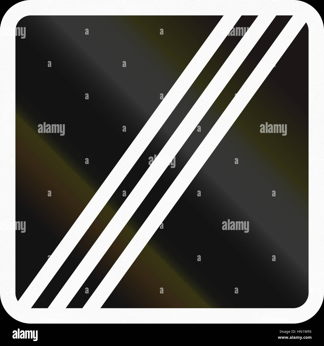 Road sign used in Sweden - End of maximum recommended speed Stock Photo ...