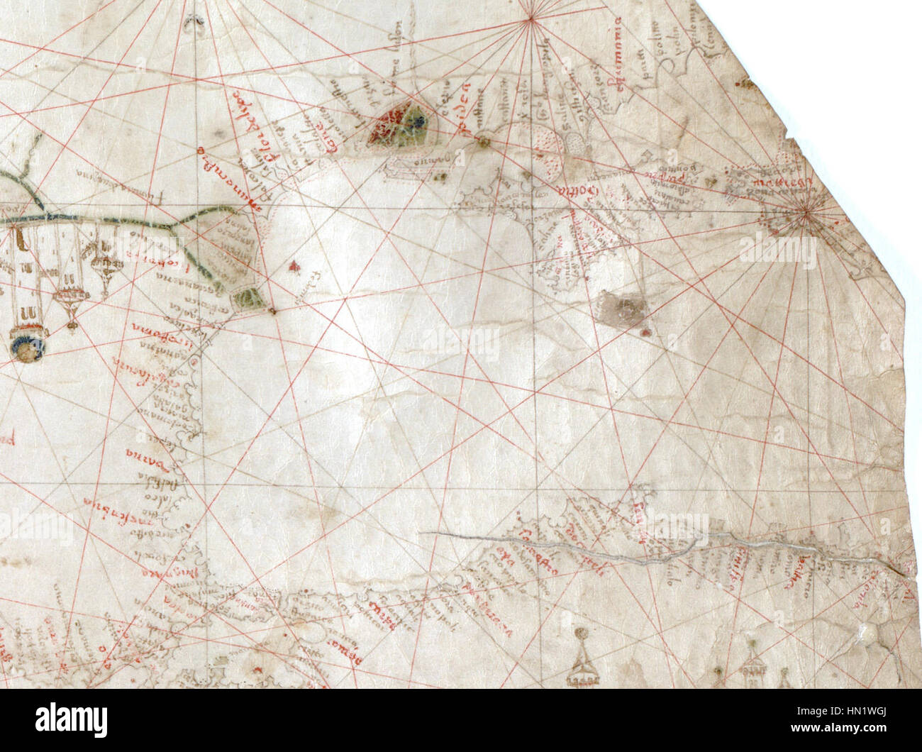 Nautical chart 15th century hi-res stock photography and images - Alamy