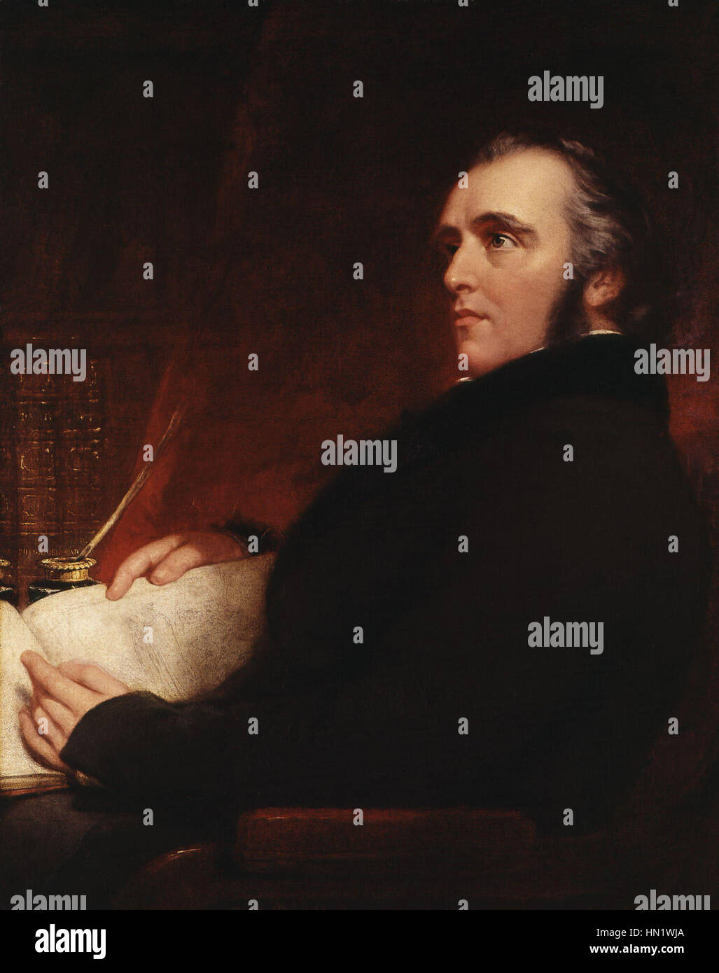 Thomas Babington Macaulay, Baron Macaulay by John Partridge Stock Photo ...