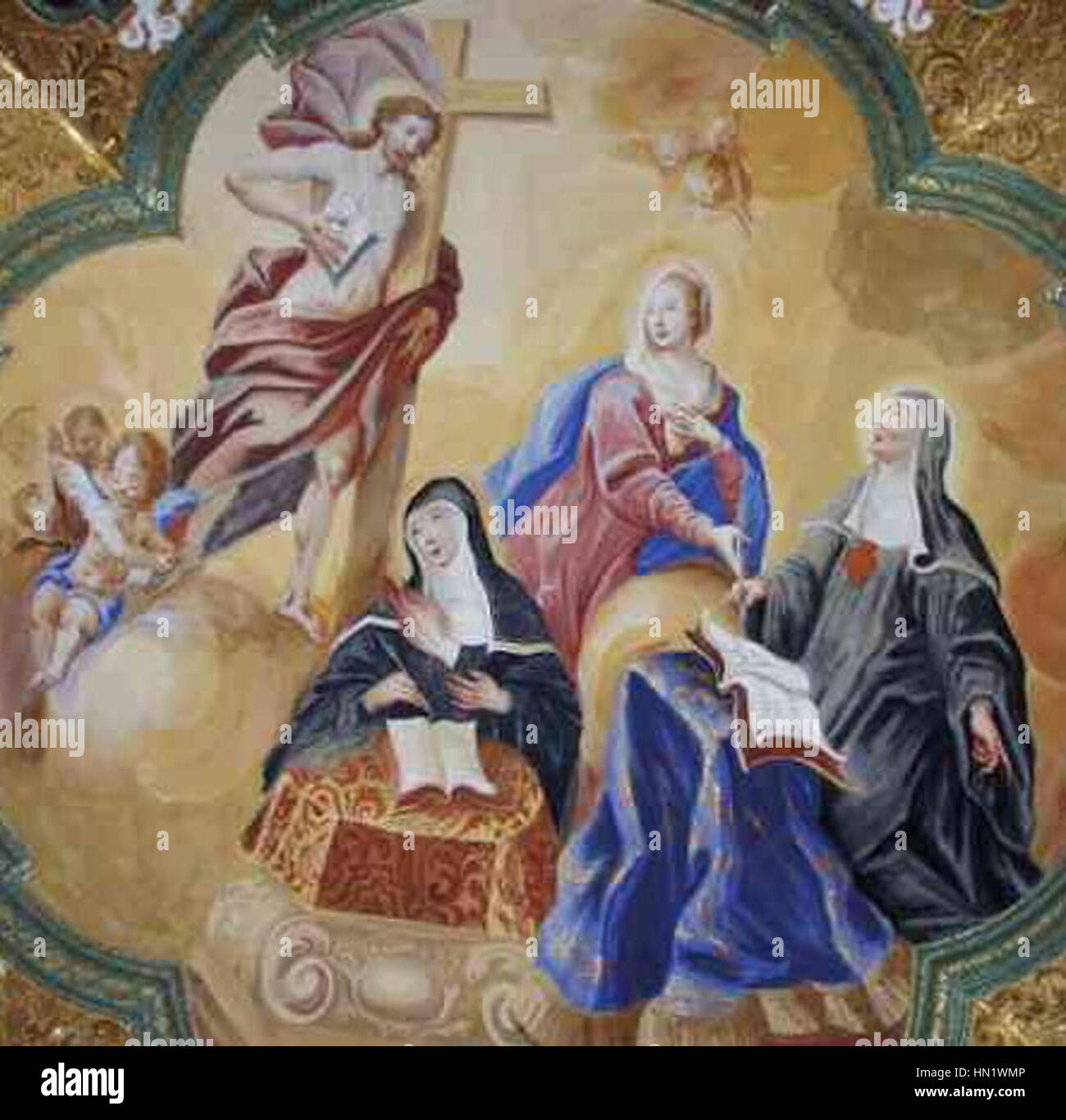 Mechthild von Helfta, a 13th-century German mystic, is depicted in ...