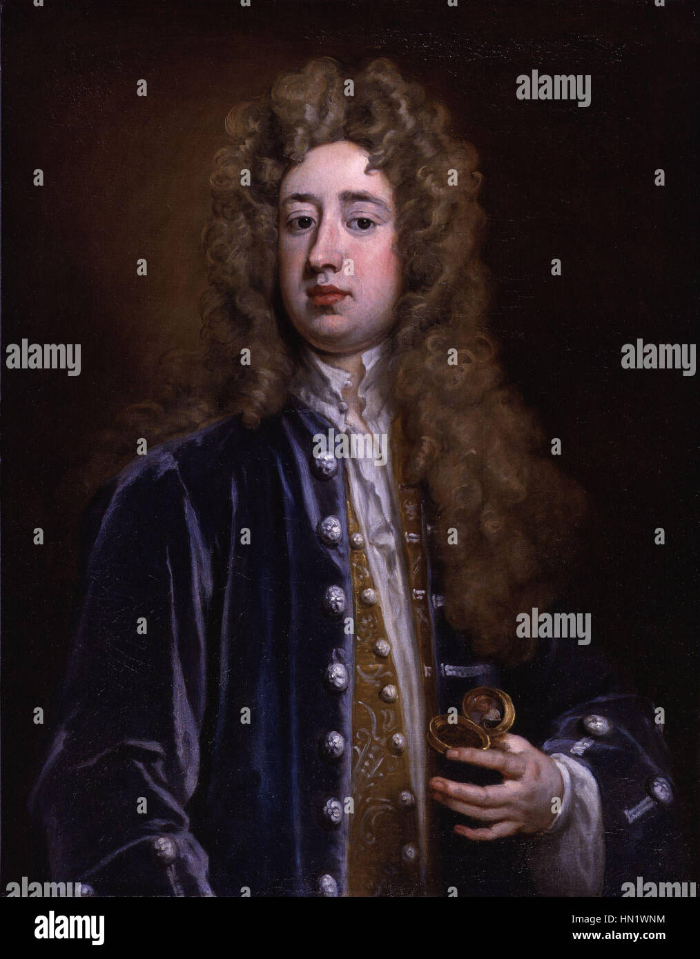 This portrait by Sir Godfrey Kneller depicts Charles Mohun, the 4th ...