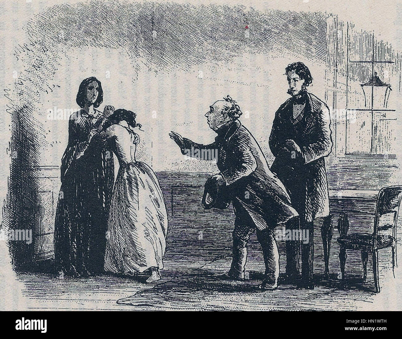 A literary scene based on Charles Dickens' novel *Little Dorrit ...
