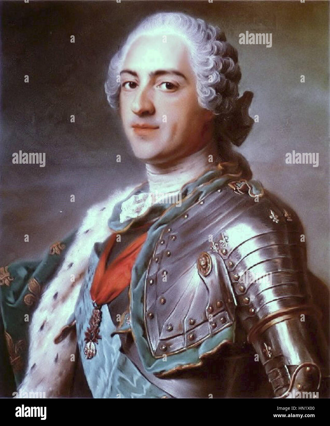*Louis XV* by Maurice-Quentin de La Tour is a pastel portrait of the ...