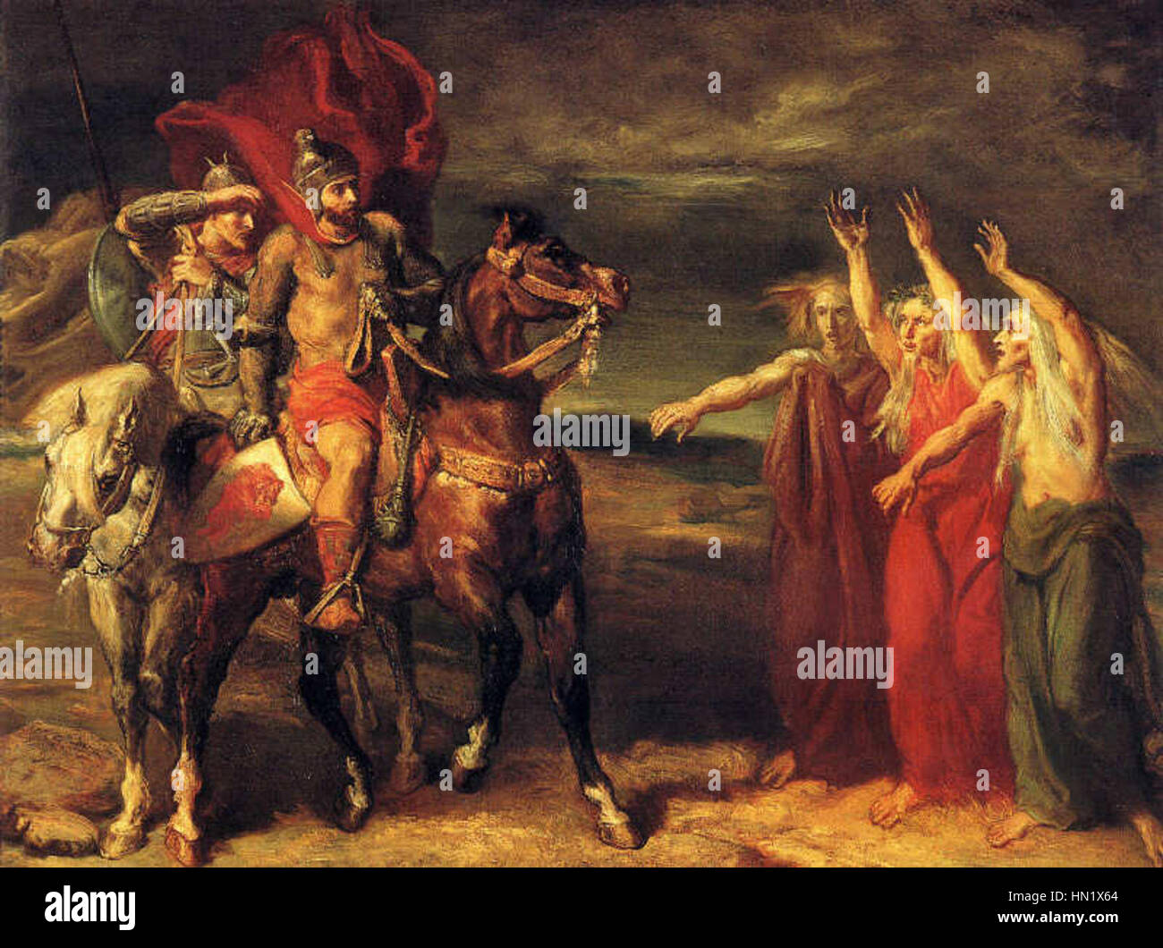 'Macbeth and Banquo with the Witches' is a famous depiction from ...