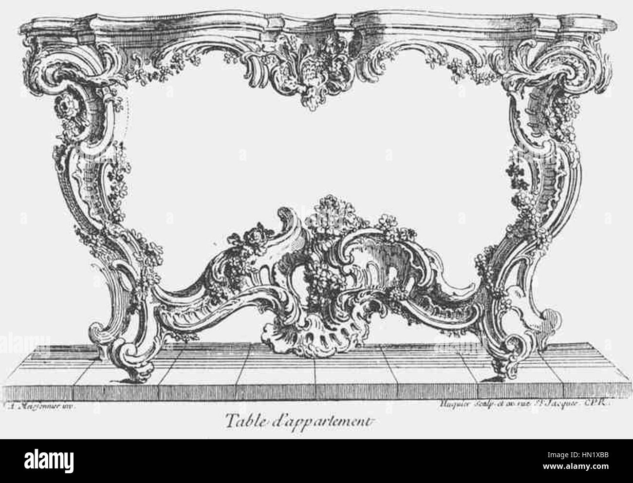 The 'Meissonnier Table' refers to an intricately designed table created ...
