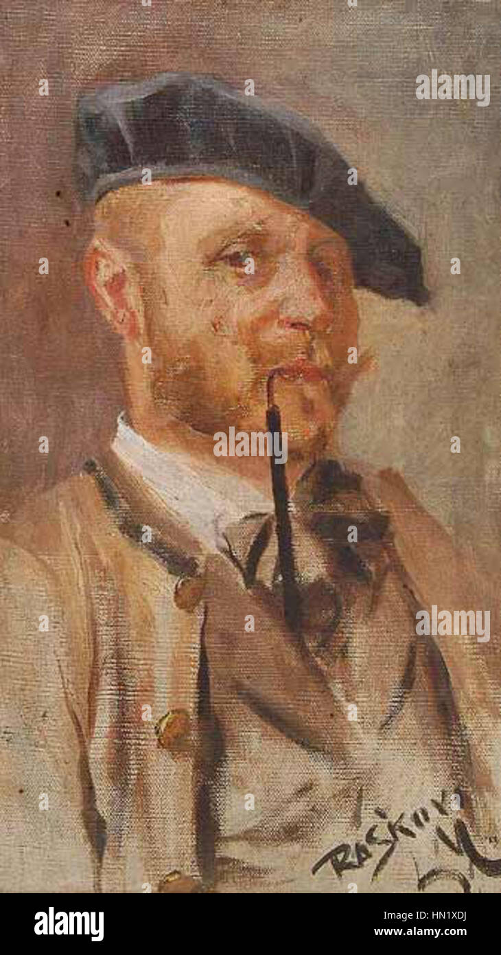 Ludek Marold - Portrait of Painter Karel Raska 016 Stock Photo - Alamy