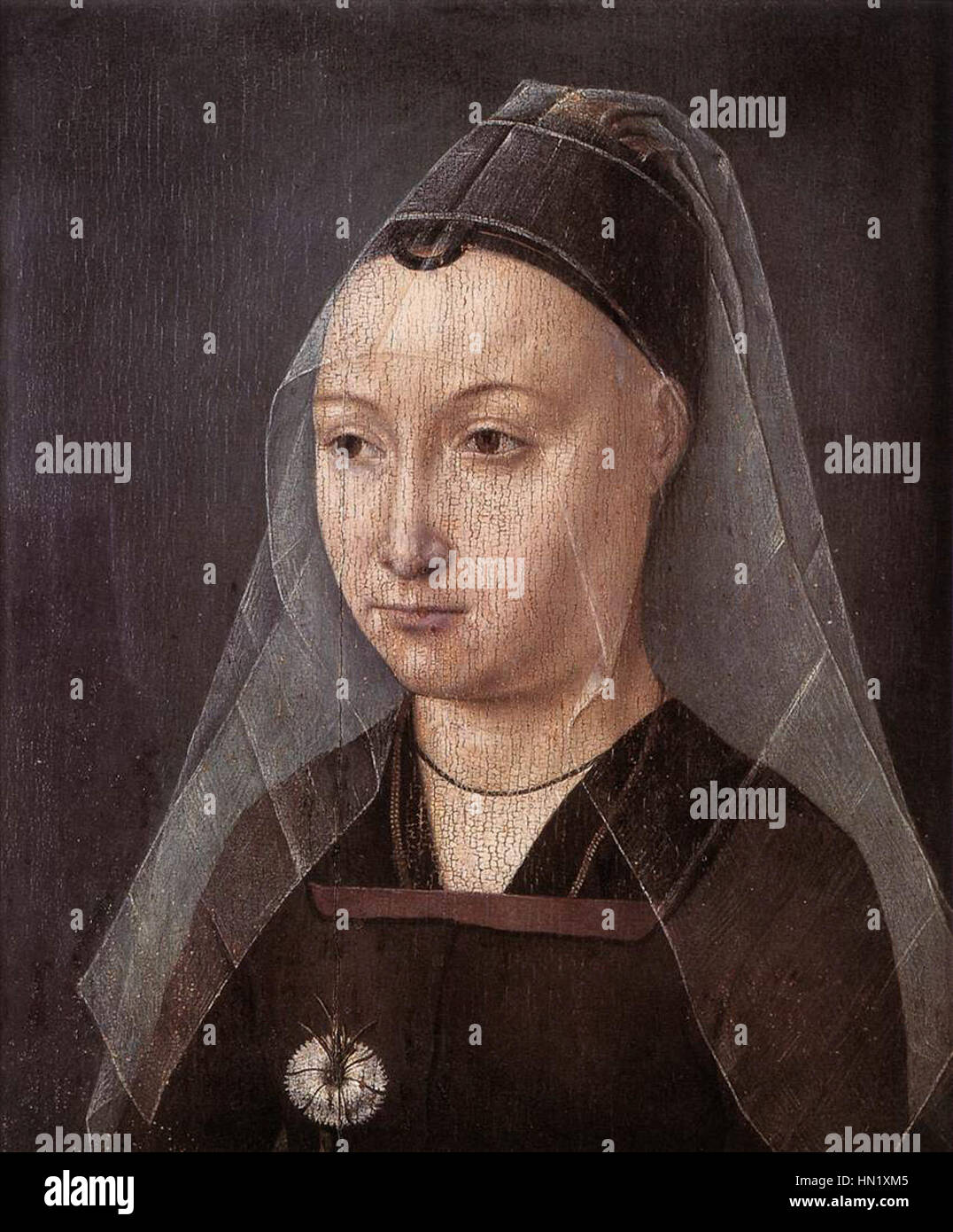 This portrait, attributed to the Master of the Legend of St. Ursula ...
