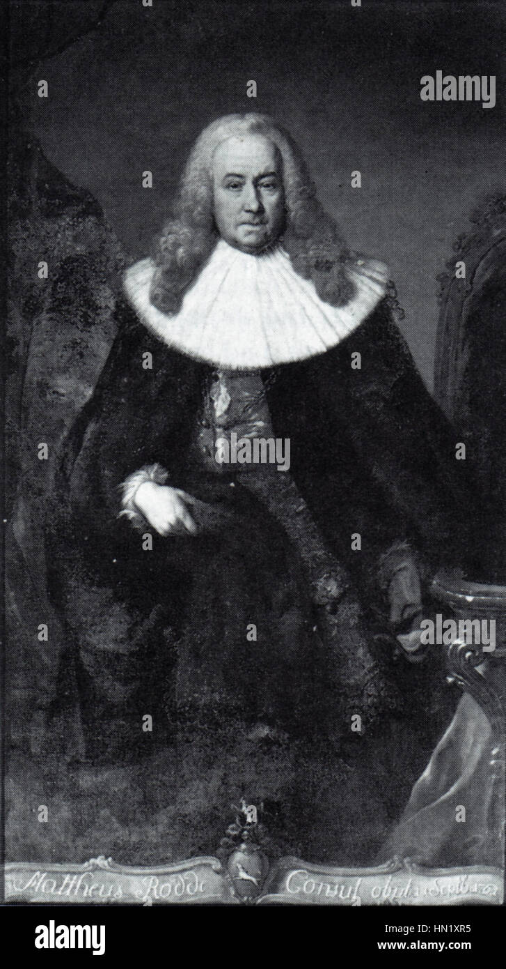 Mattheus Rodde 1681-1761 Stock Photo - Alamy