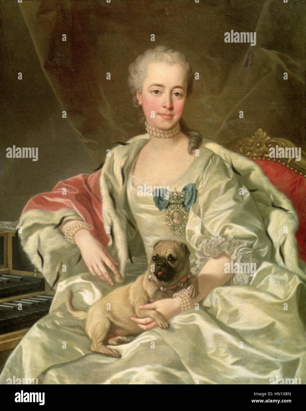 Louis-Michel van Loo Princess Ekaterina Dmitrievna Golitsyna Stock ...