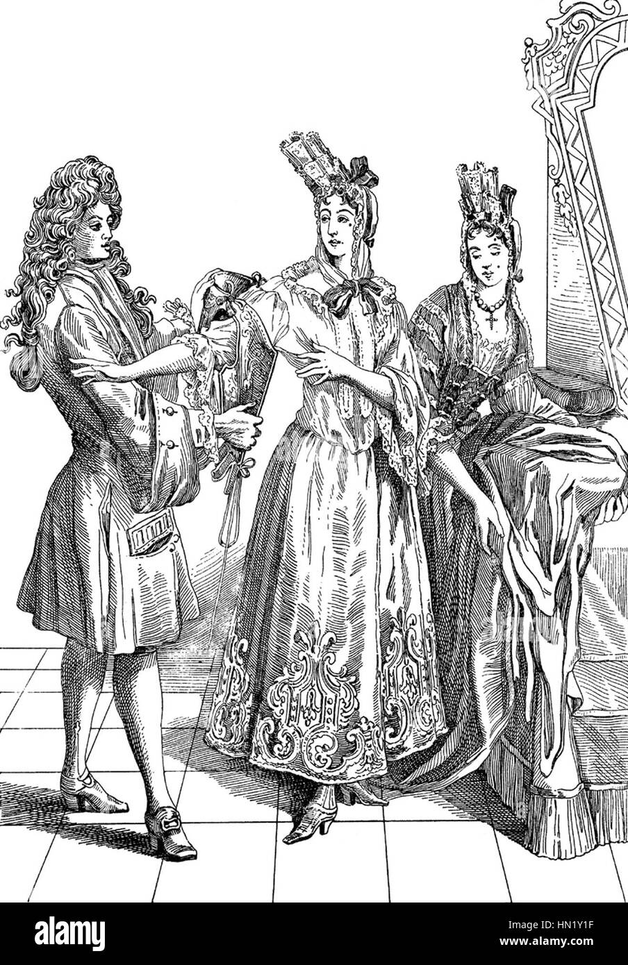 Fashion louis xiv court hi-res stock photography and images - Alamy