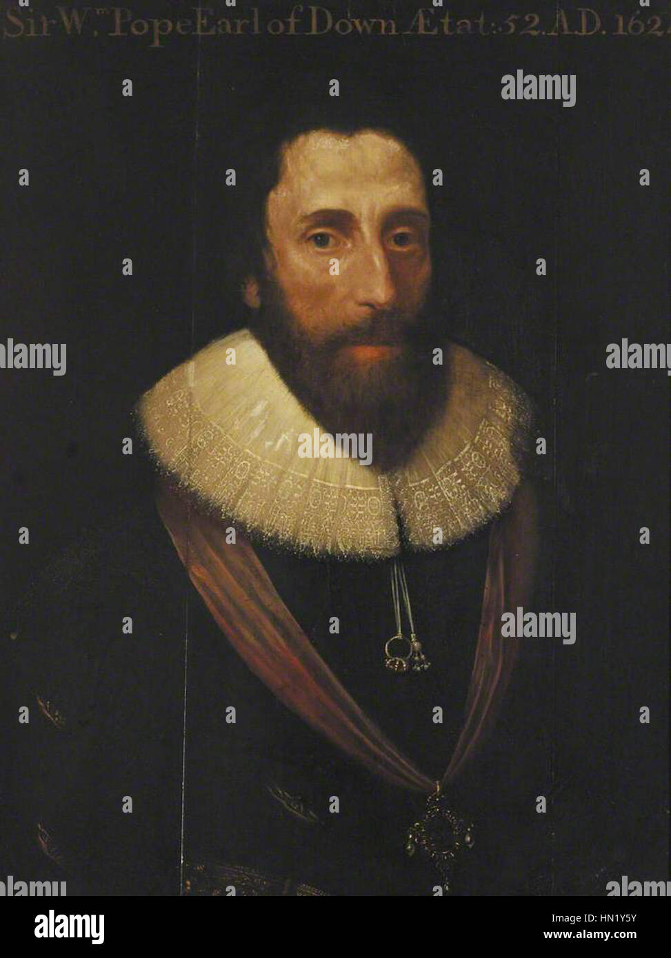 Marcus Gheeraerts the Younger Willam Pope, 1st Earl of Downe Stock ...